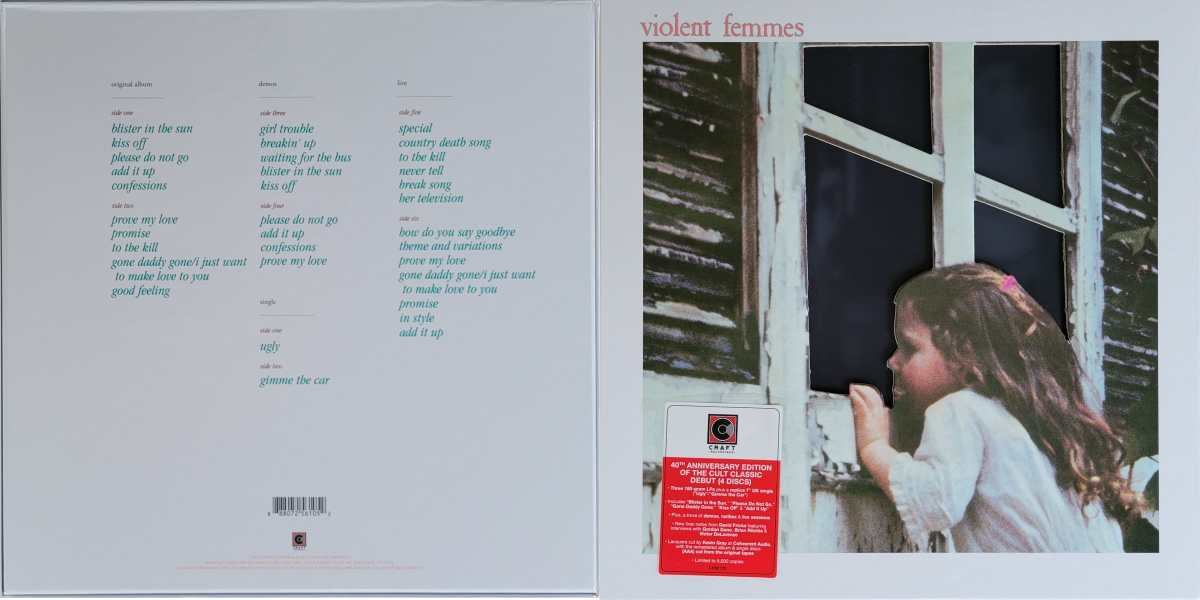Violent Femmes, Violent Femmes (box set), 2024 on Craft Recordings ...