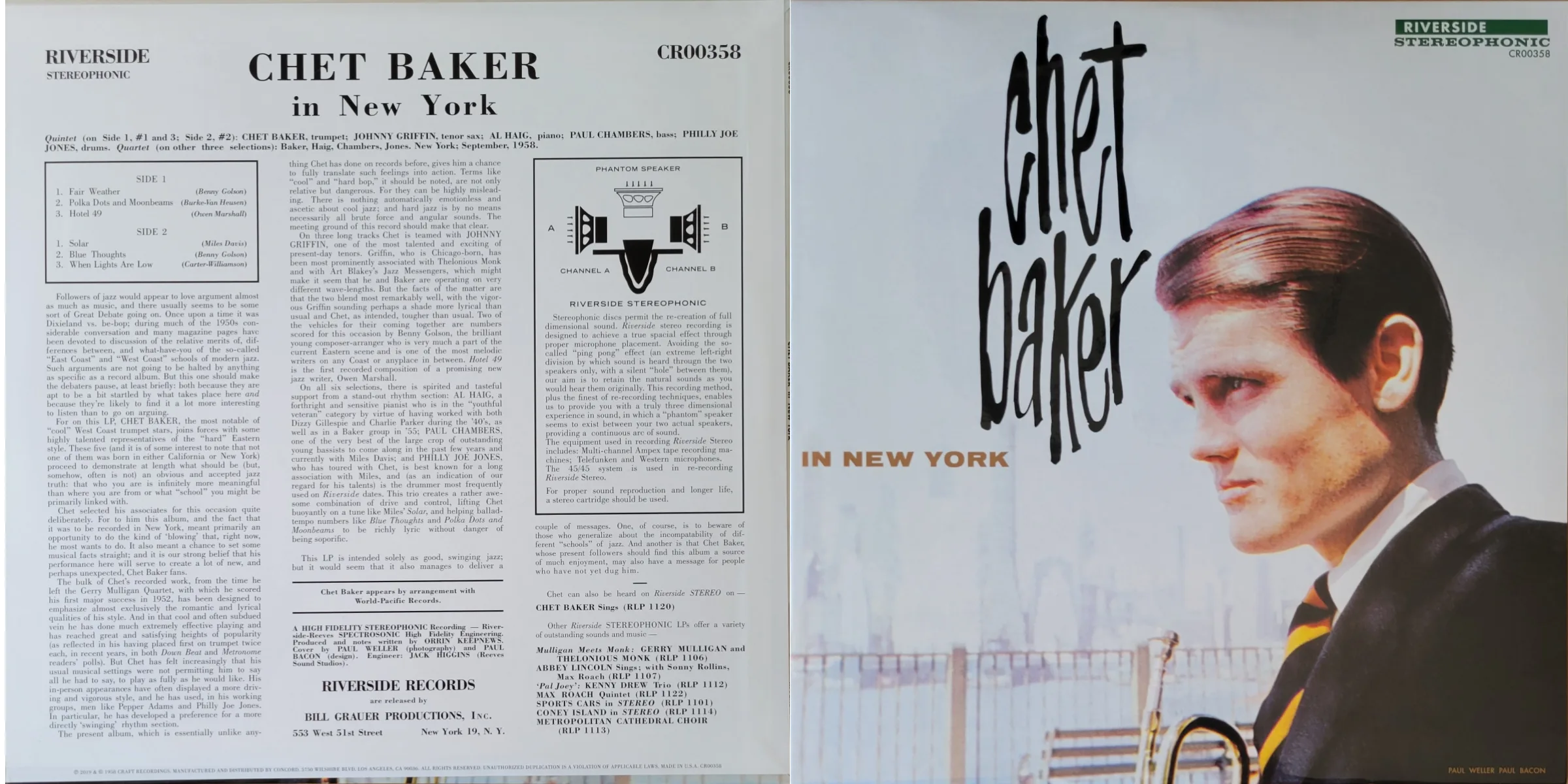 Chet Baker, Chet Baker in New York, 1958 on Riverside – Goatless