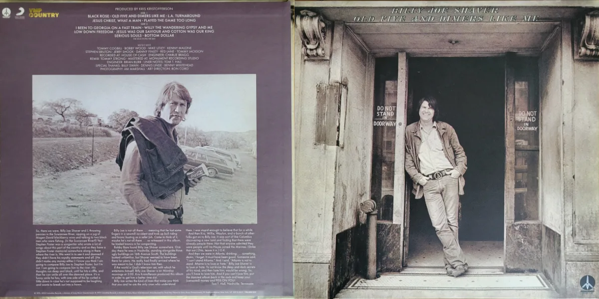 Billy Joe Shaver, Old Five and Dimers Like Me, 1973 on Monument | Goatless